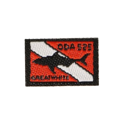 Great White Shark ODA 525 Patch (Red) Easy & Simple - Machinegun