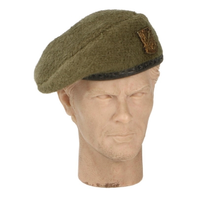 French Navy Commando Beret (Olive Drab) One Sixth Unique - Machinegun