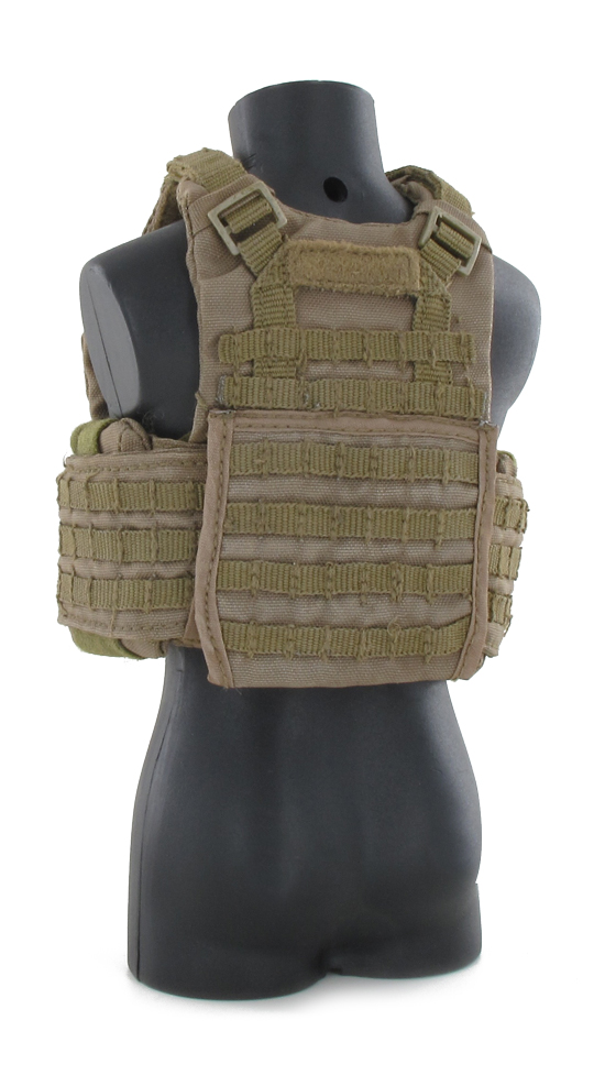 USMC Improved Scalable Plate Carrier ISPC (Coyote) Dam Toys - Machinegun