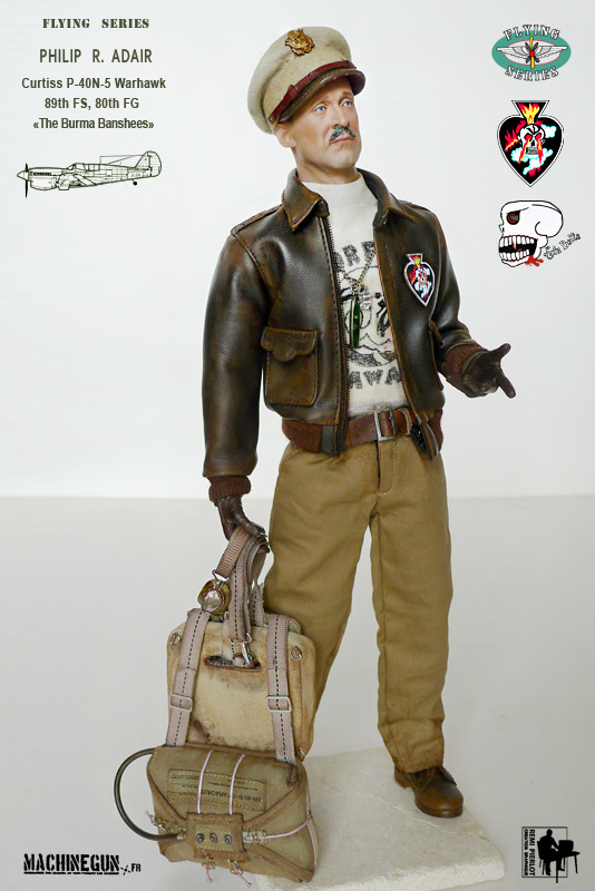 Philip R. Adair - Pilote du 89th FS, 80th FG RPCC - Machinegun