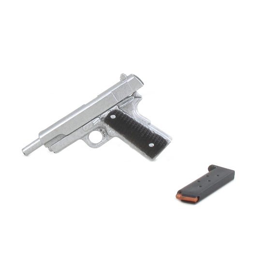 Colt 45 Gun (Silver) Play Toy - Machinegun