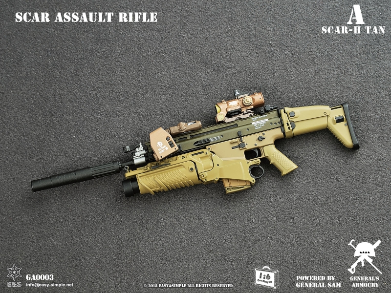 Mk17 Scar Assault Rifle (Sand) General's Armoury - Machinegun