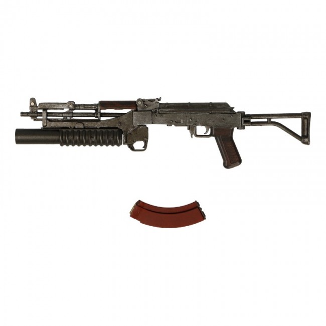 AK47 Assault Rifle with M203 Grenade Launcher (Grey) ThreeZero - Machinegun
