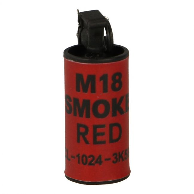 M18 Red Smoke Grenade (Red) Flagset - Machinegun